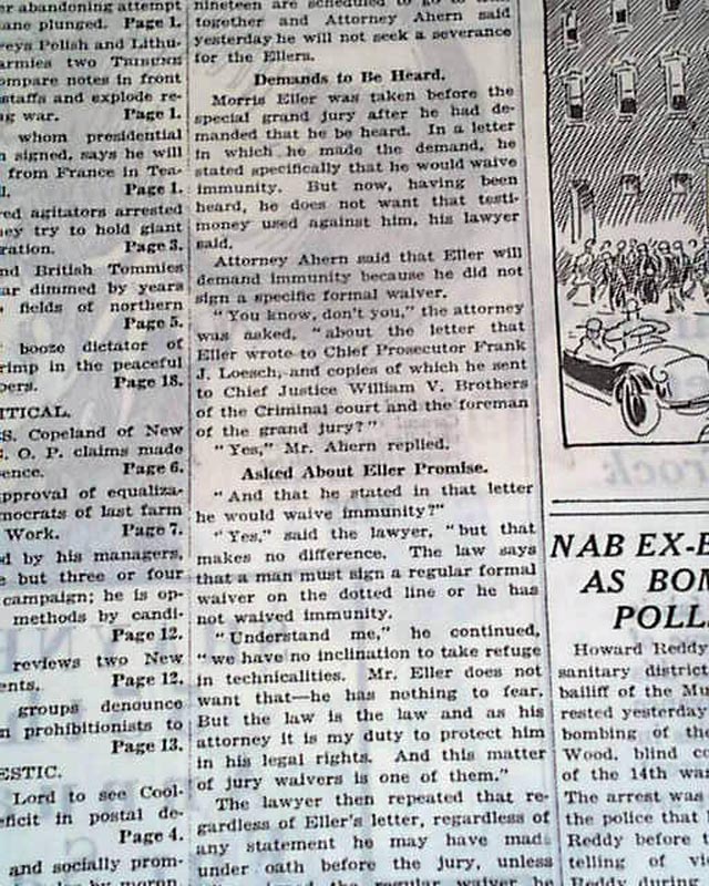 1928 Chicago gangland war in full swing... - RareNewspapers.com