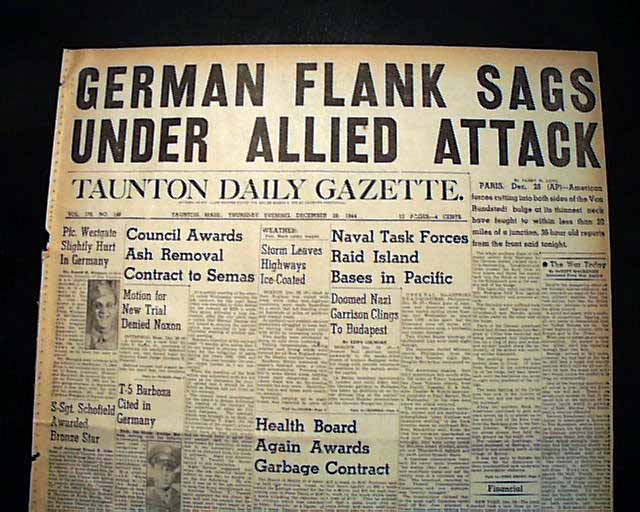 Battle of the Bulge beginning... - RareNewspapers.com