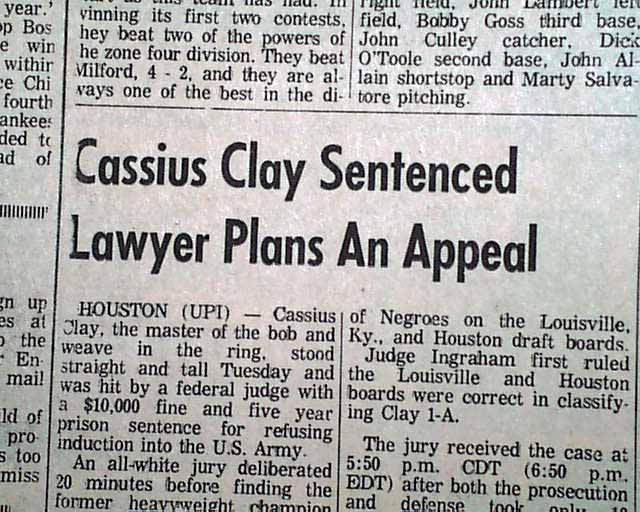 Muhammad Ali guilty... - RareNewspapers.com