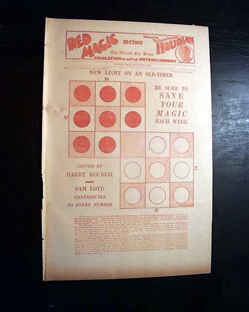 Harry Houdini's "magic" newspaper... - RareNewspapers.com