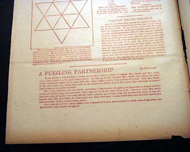 Harry Houdini's "magic" newspaper... - RareNewspapers.com