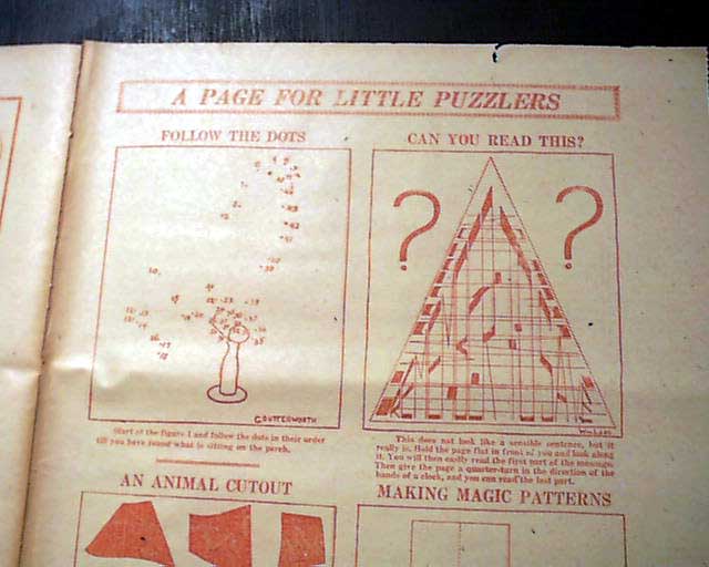 Harry Houdini's "magic" newspaper... - RareNewspapers.com
