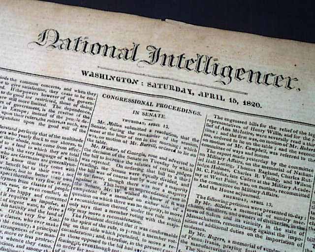 Building the Capitol... Slave ads in 1820.... - RareNewspapers.com
