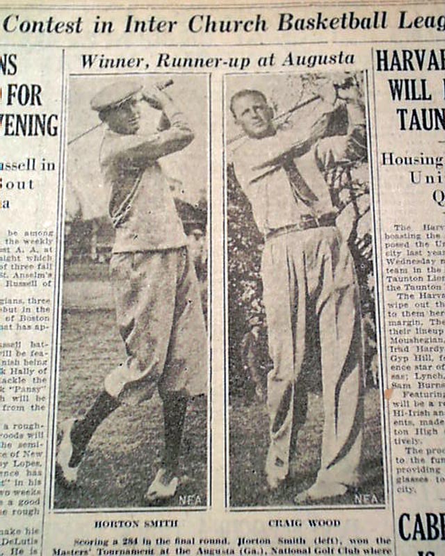 First Masters golf tournament... - RareNewspapers.com