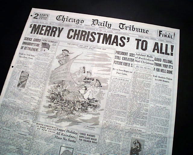 'Merry Christmas' headline in the midst of the Depression ...