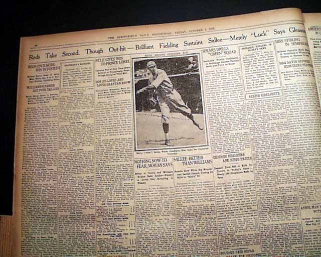 The complete 1919 World Series... Series of the "Black Sox" scandal ...