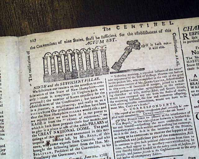Very significant & rare "pillar cartoon" issue, putting the ...