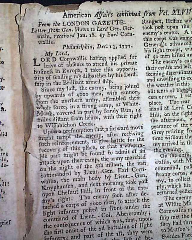 Colonel Ethan Allen... Letter signed by Ben Franklin ...
