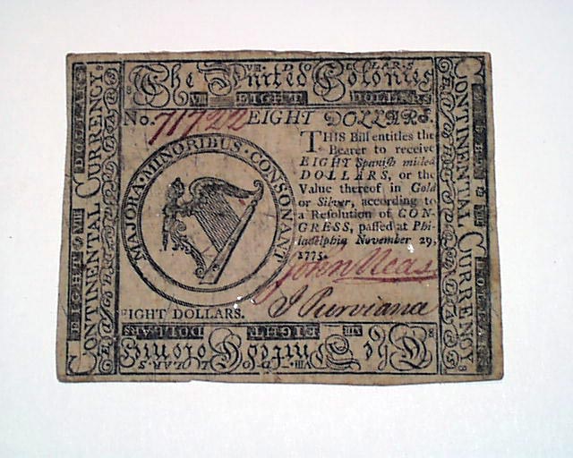 Continental currency from 1775... - RareNewspapers.com