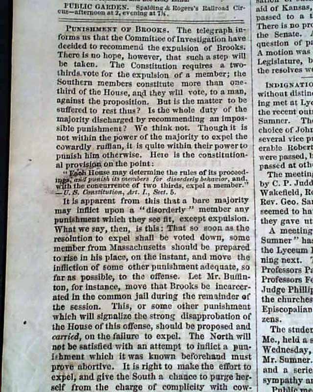 Bleeding Kansas, and the sacking of Lawrence... - RareNewspapers.com