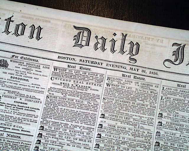 Bleeding Kansas, and the sacking of Lawrence... - RareNewspapers.com