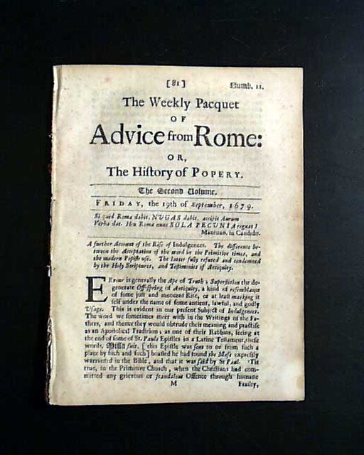 Interesting title from the 17th century... - RareNewspapers.com