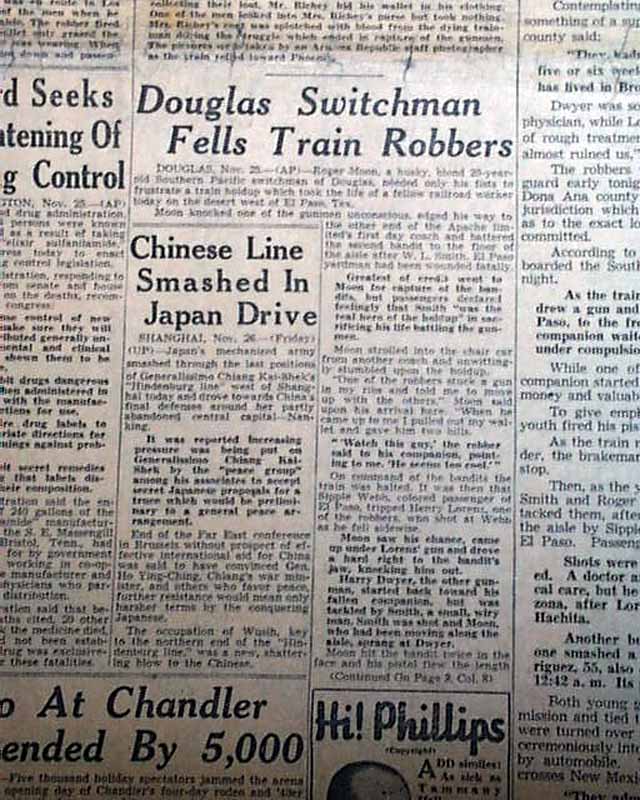 Last major train robbery in the United States... - RareNewspapers.com