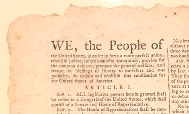 The Constitution of the United States... One for the best of ...