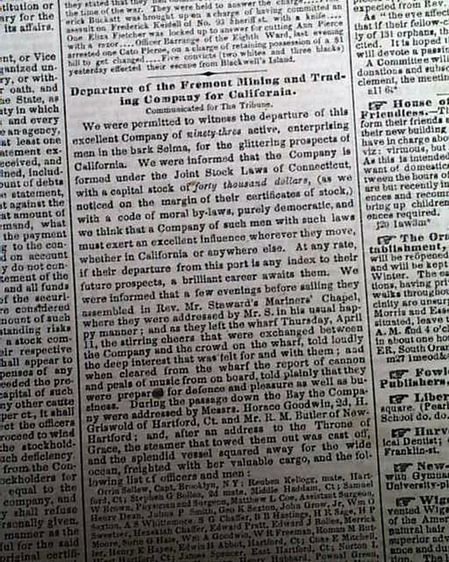 California gold rush.... - RareNewspapers.com