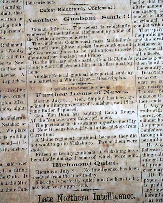 Confederate Natchez newspaper... - RareNewspapers.com