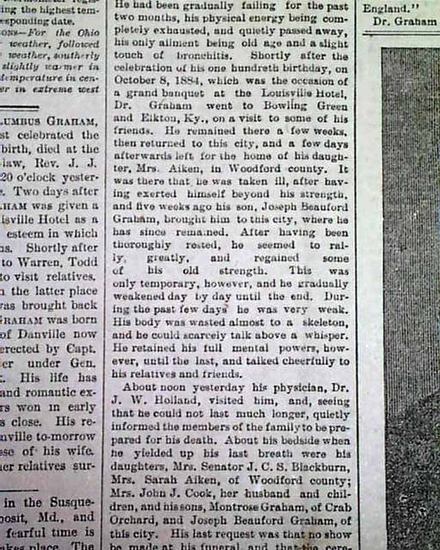 Christopher Columbus Graham death... - RareNewspapers.com