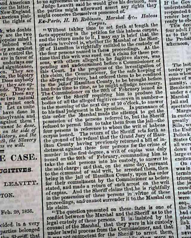 The famous slave case of Margaret Garner... - RareNewspapers.com