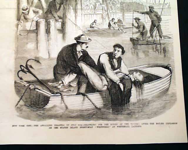 1871 Westfield ferry boat disaster... - RareNewspapers.com