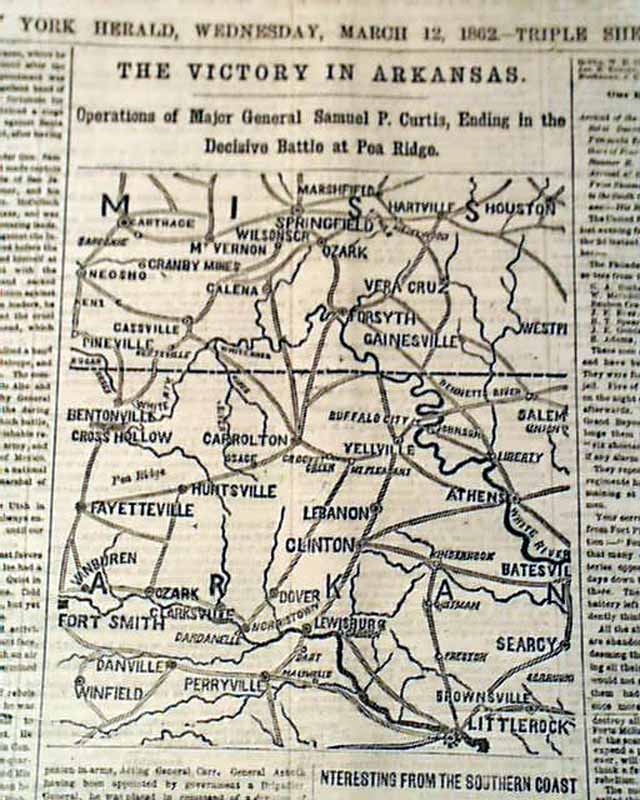 Huge map... The Monitor vs. the Merrimac... - RareNewspapers.com
