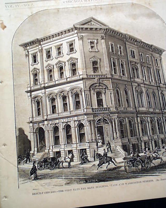Rebuilding after the Great Chicago Fire... - RareNewspapers.com