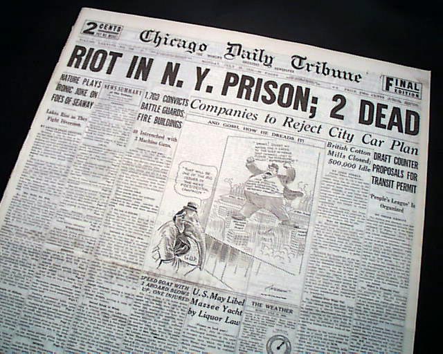 1929 Auburn, New York prison riot.... - RareNewspapers.com