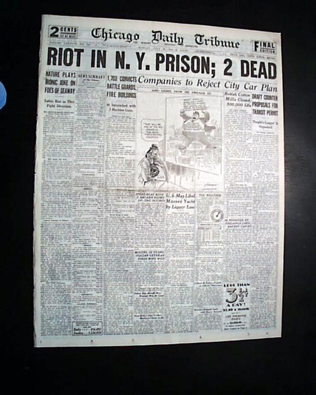 1929 Auburn, New York prison riot.... - RareNewspapers.com