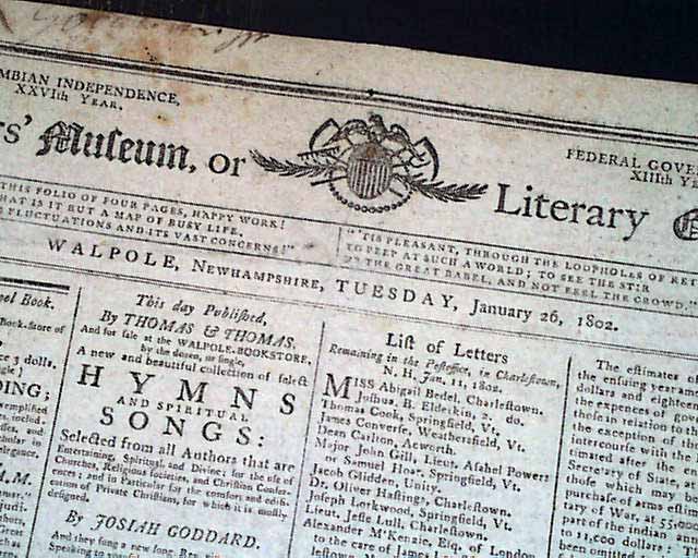 The mammoth cheese gift to President Jefferson... - RareNewspapers.com