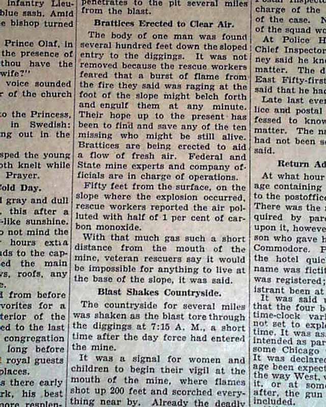 1929 Parnassus PA mine disaster.... - RareNewspapers.com