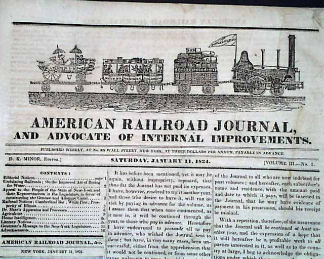 First American railroad publication... - RareNewspapers.com