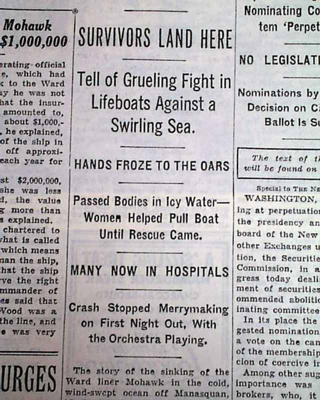 SS Mohawk shipwreck... - RareNewspapers.com