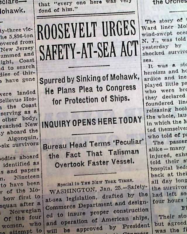 SS Mohawk shipwreck... - RareNewspapers.com