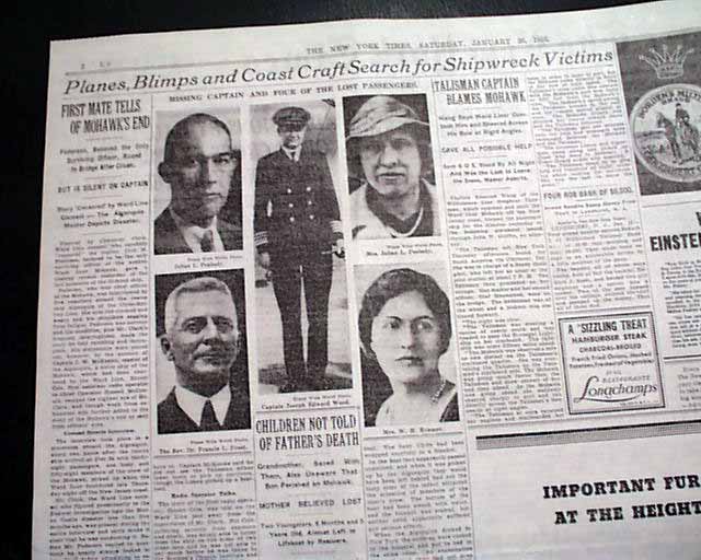 SS Mohawk shipwreck... - RareNewspapers.com