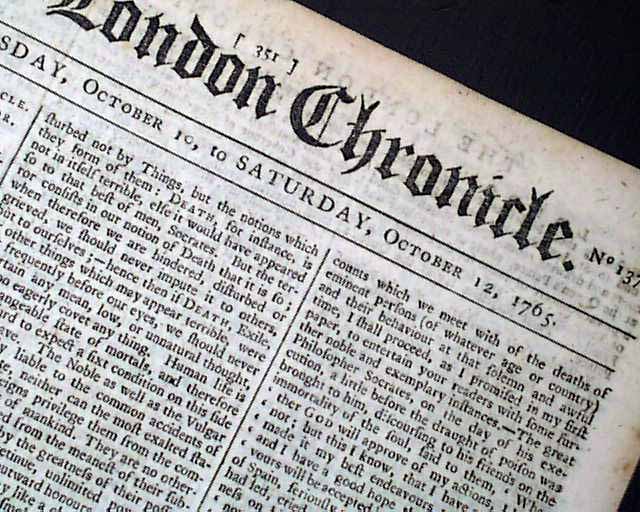 Rhode Island reacts to the hated Stamp Act... - RareNewspapers.com