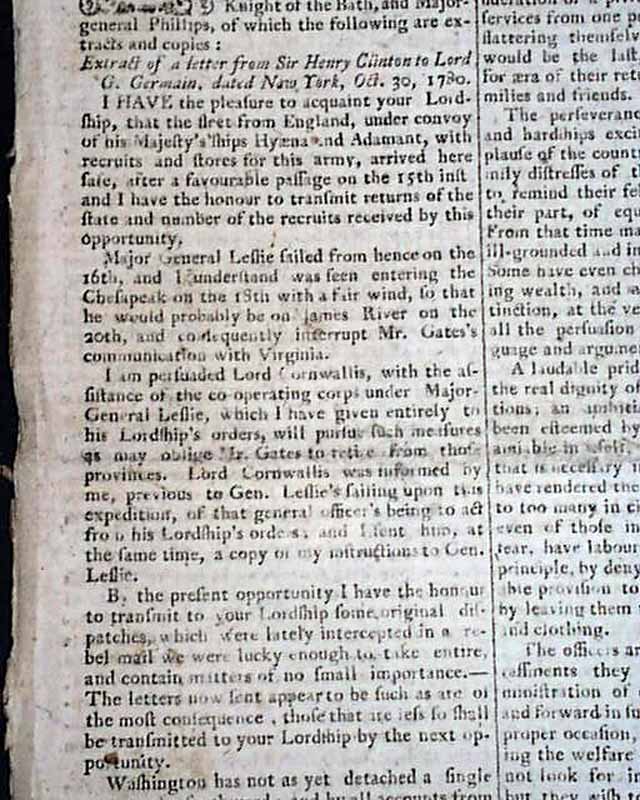 Much on the Andre/Benedict Arnold treason... - RareNewspapers.com