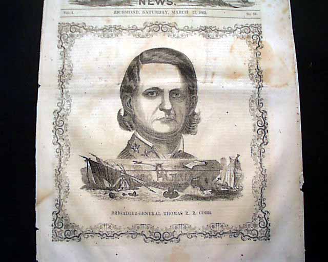 Thomas R.R. Cobb... The Confederate version of "Harper's Weekly ...