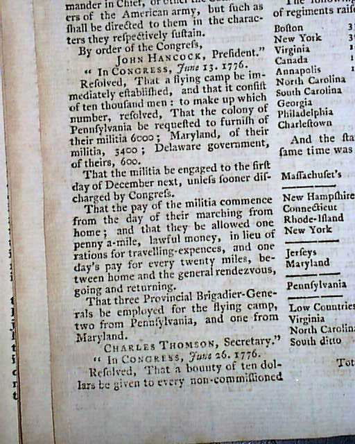 The Declaration of Independence, and Thomas Paine's 'Common Sense ...