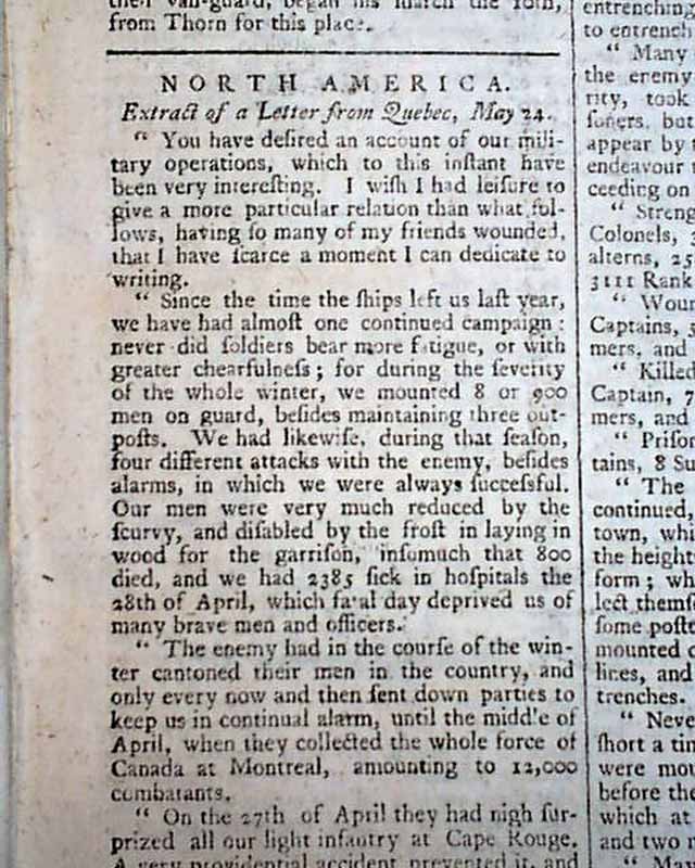 The Battle on the Plains of Abraham... - RareNewspapers.com