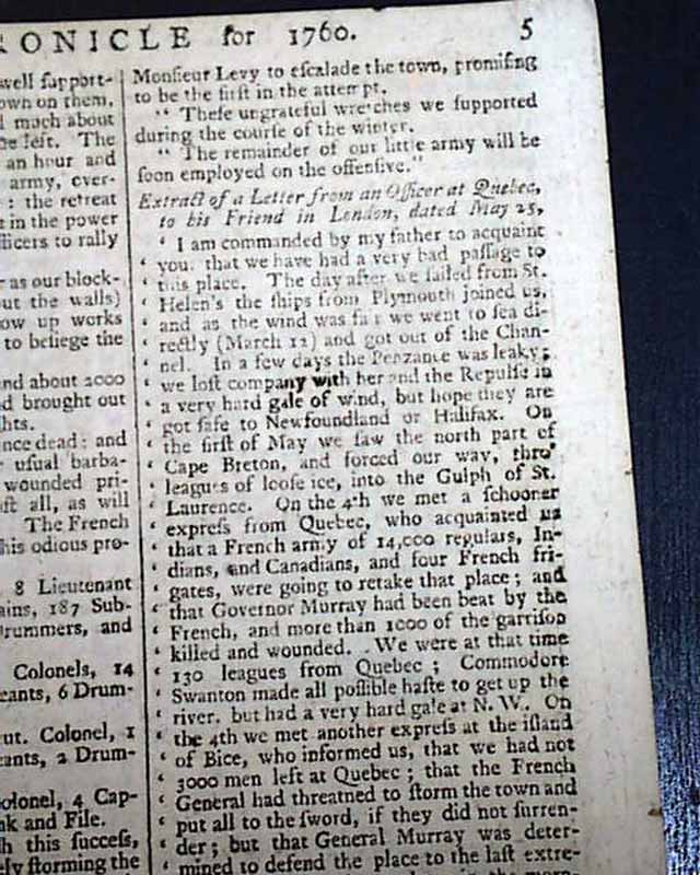 The Battle on the Plains of Abraham... - RareNewspapers.com