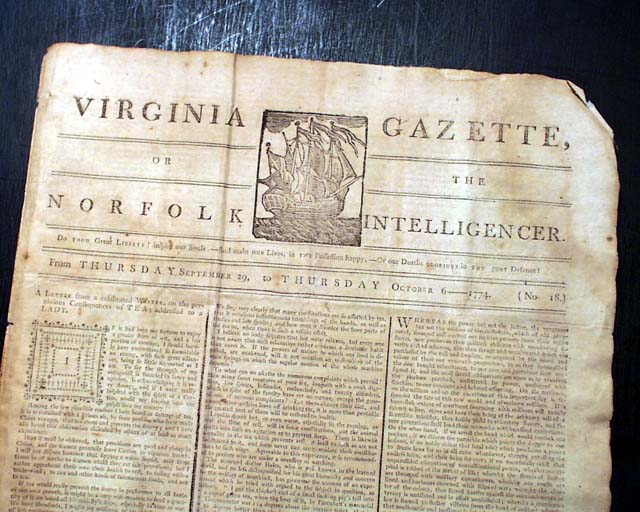 The Suffolk Resolves in a rare Virginia newspaper... - RareNewspapers.com