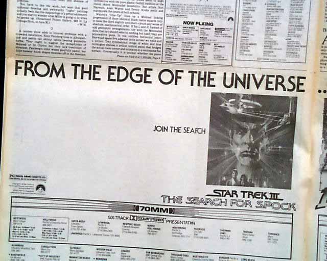 Review & premiere of "Ghostbusters", in a Los Angeles newspaper ...