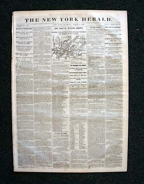 The Fight At Wapping Heights (Map)... - RareNewspapers.com